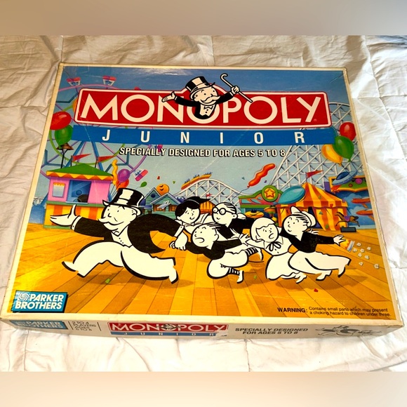 Monopoly | Toys | Parker Brothers Vintage Monopoly Junior 99 80s 90s ...